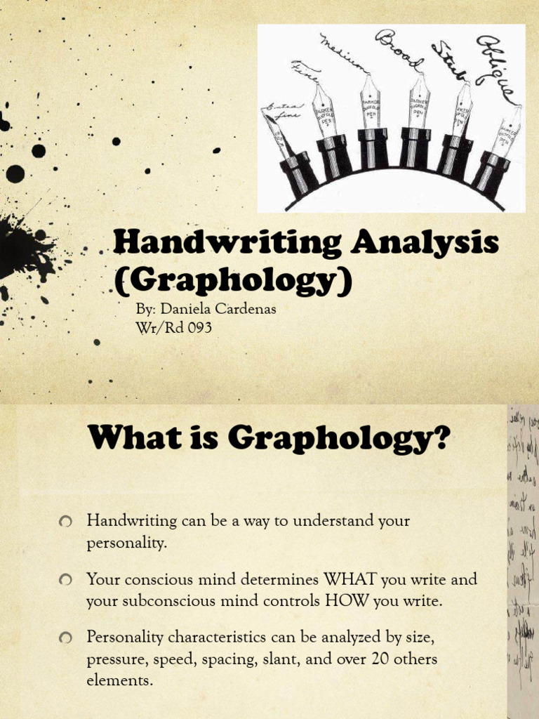 Handwriting Analysis (Graphology) Author Daniela Cardenas | PDF ...