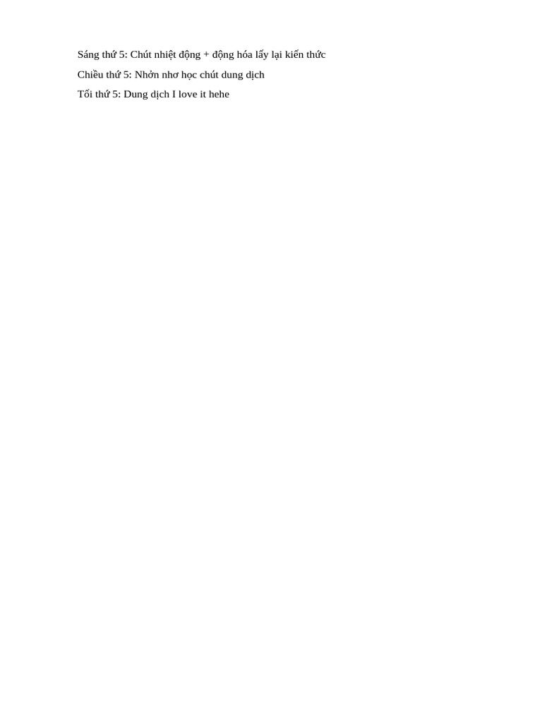 Sáng TH 5 | PDF
