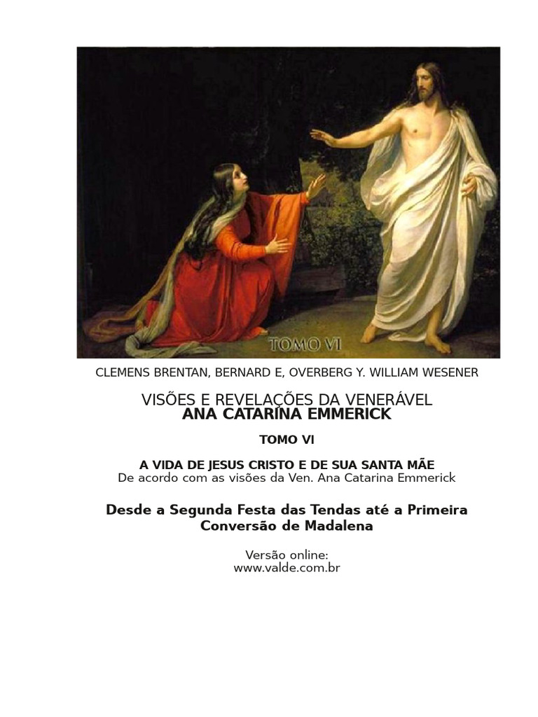 Vida de Jesus segundo Ana Emmerick | PDF | Jesus | Pecado
