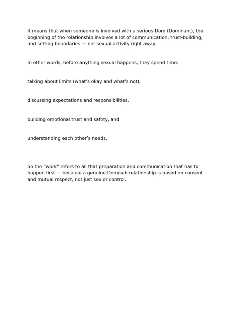 Building Trust in Dom/Sub Relationships | PDF