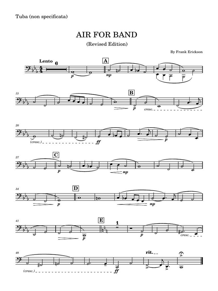 Air For Band-Tuba (Non Specificata) | PDF