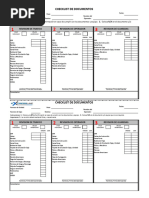 Check List de Embarque y Recepción | PDF