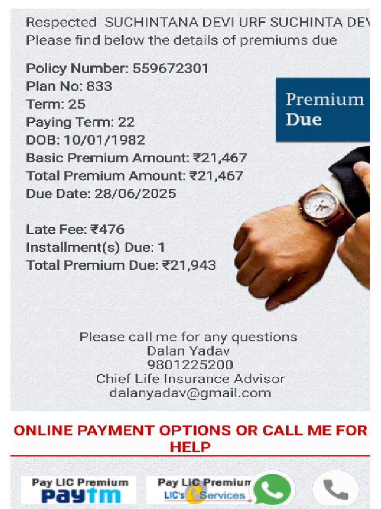 Premium Due Details 3 | PDF