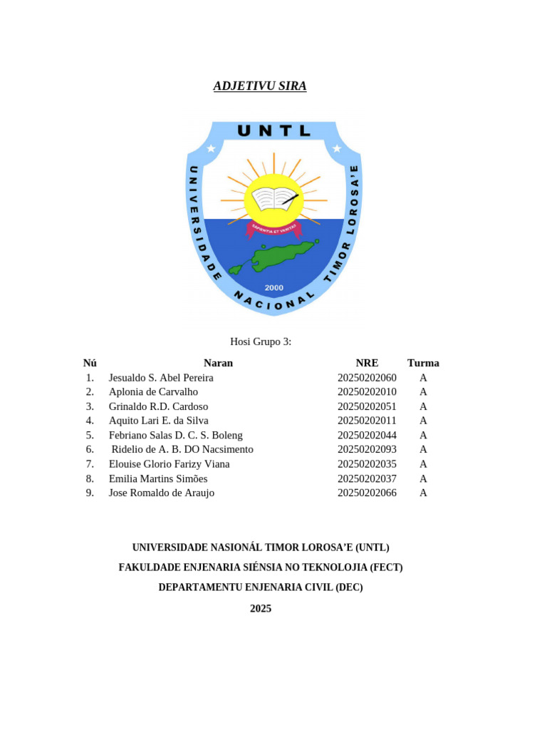 Adjetivu Sira | PDF | Lingüística | Idiomas del sudeste asiático