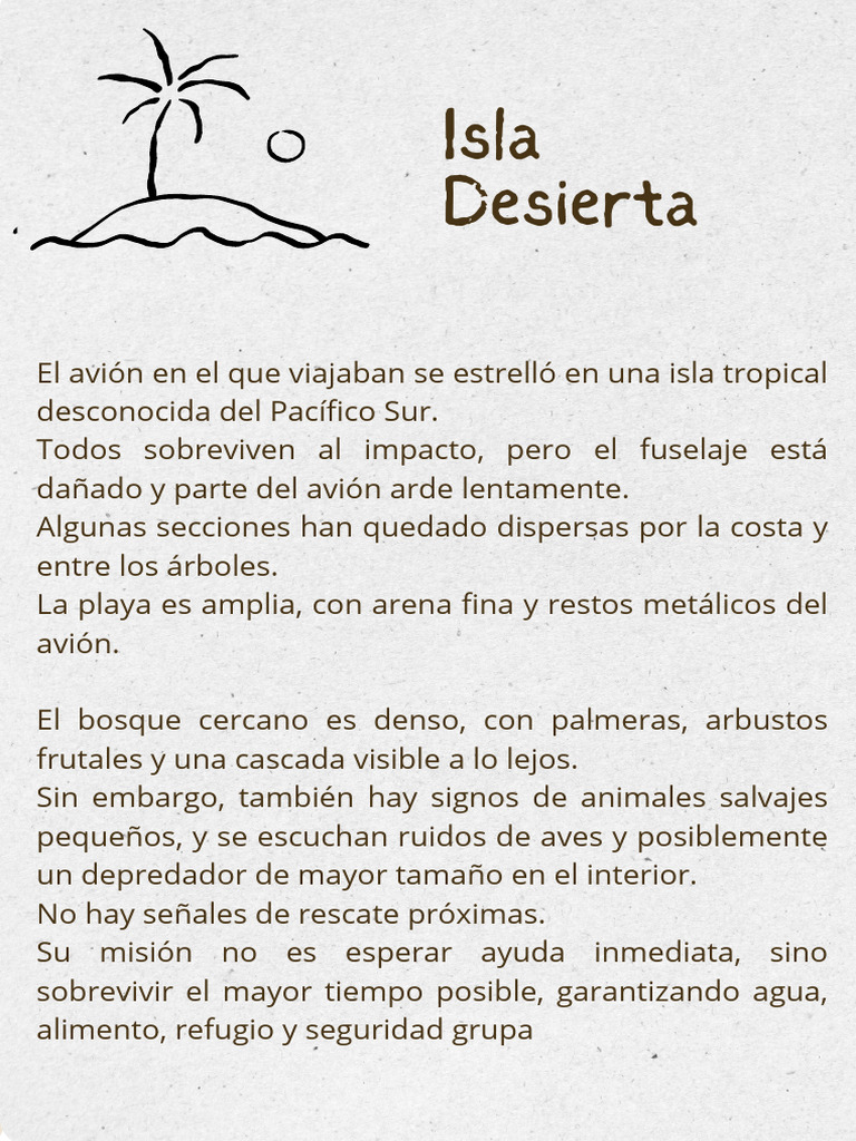 Supervivencia en Isla Desierta | PDF | Los bosques | Agua