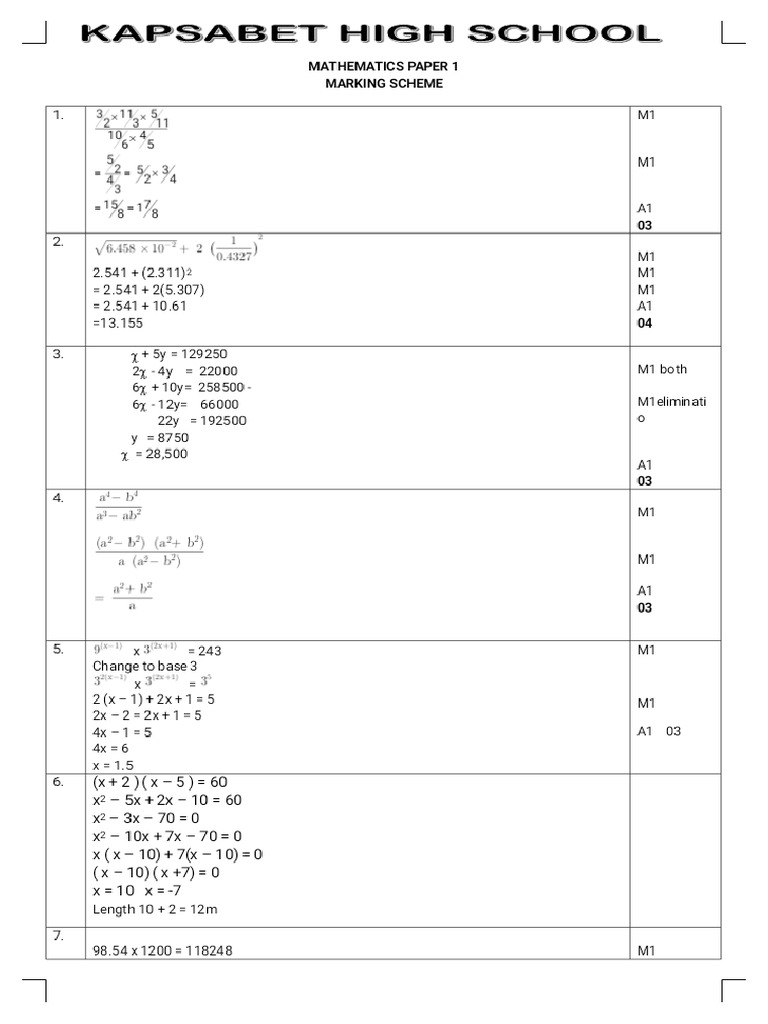 Math Pp1 Ms Phoenix | PDF