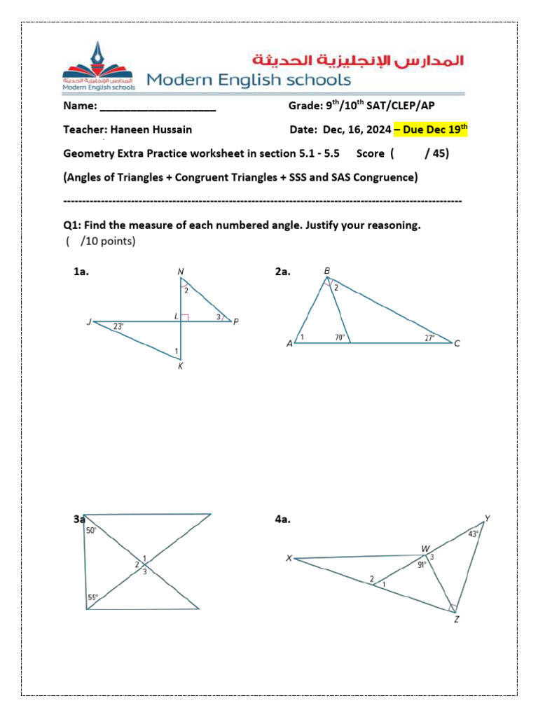 Module 5 Extra Practice Triangles | PDF