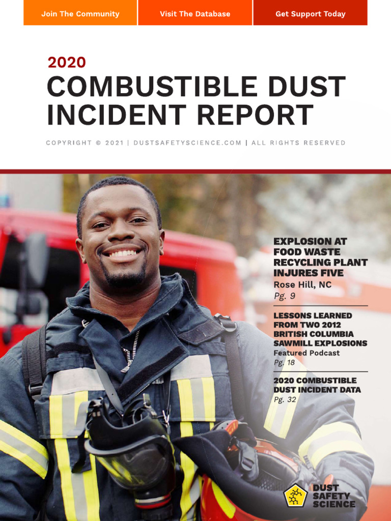 Seguridad Combustible Dust Incident Report 2020 | PDF