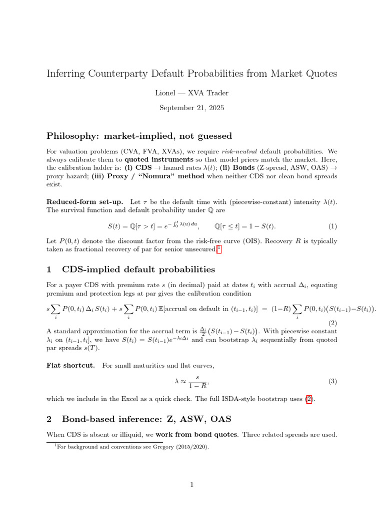 Default Probability-1 | PDF | Bonds (Finance) | Investing