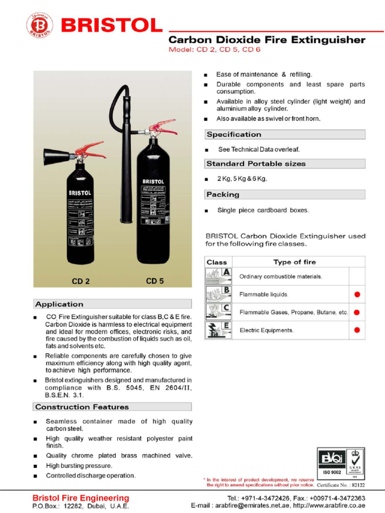 Portable Co2 Fire Ext | PDF