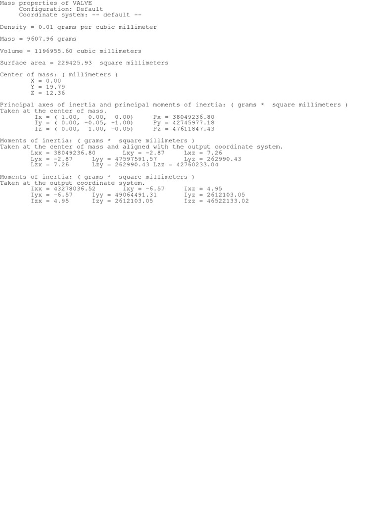 Solidworks Premium 2020 Sp0.0 - (Valve) | PDF