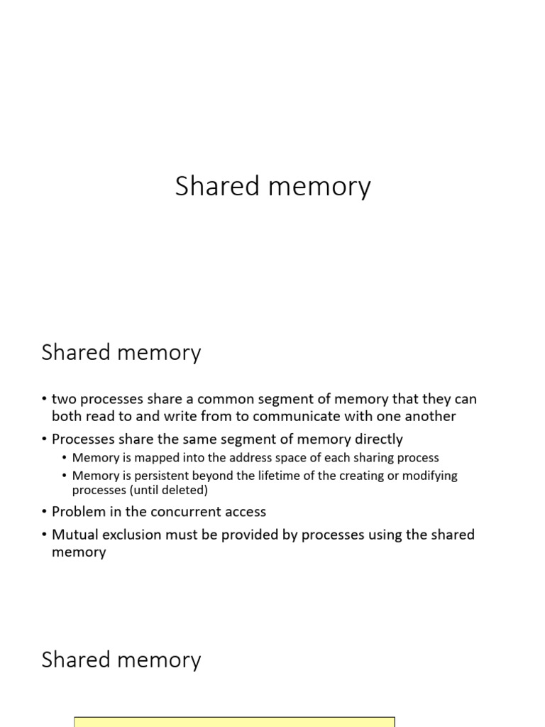 Understanding Shared Memory in IPC | PDF
