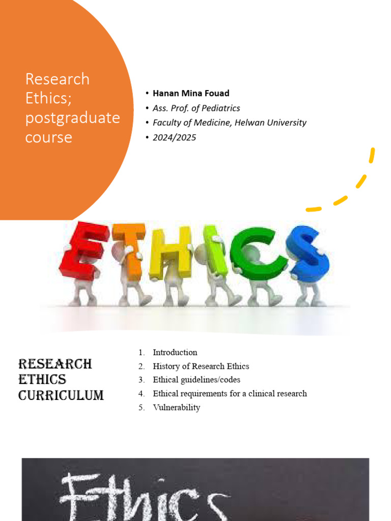 Research Ethics Curriculum Overview | PDF | Clinical Trial | Informed ...