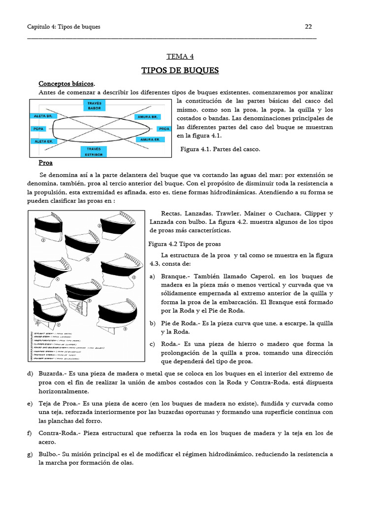 Tipos de Buques | PDF | Buques | Buques de guerra