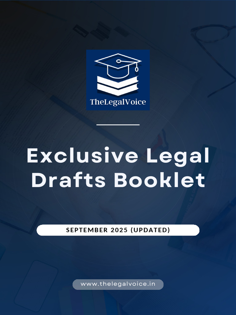 TLV Legal Drafts Database Booklet (September) | PDF | Common Law ...