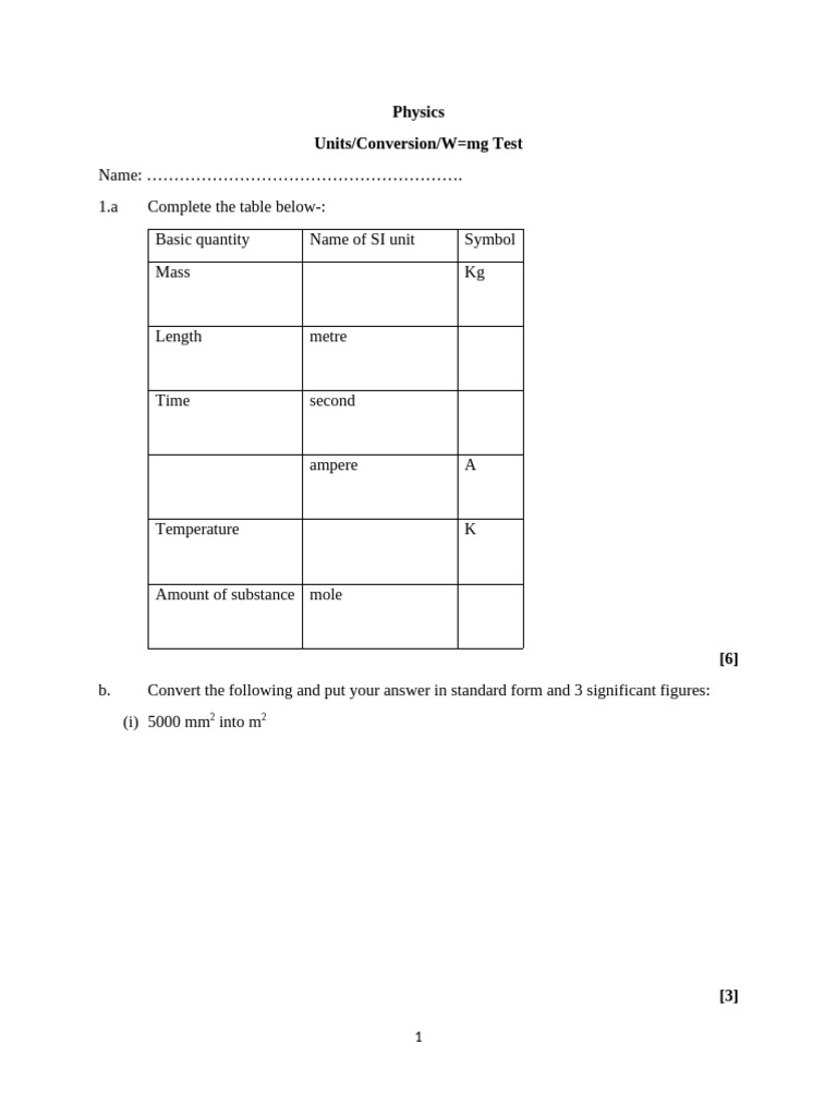 Physics Units and Conversions Guide | PDF