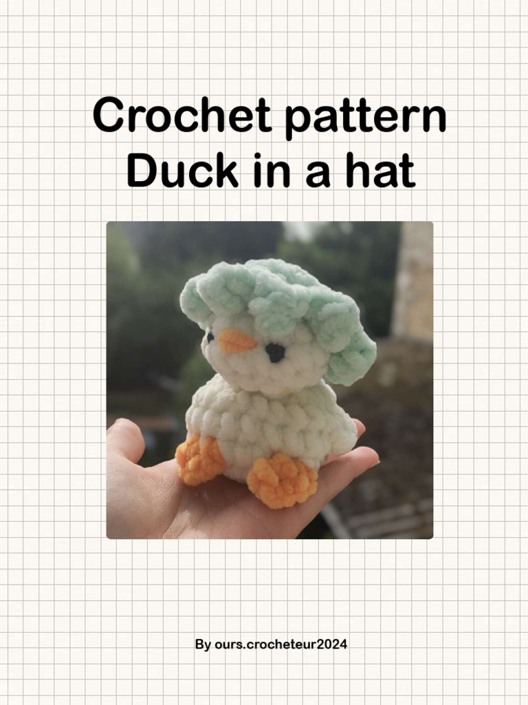 Duck in A Hat Pattern | PDF