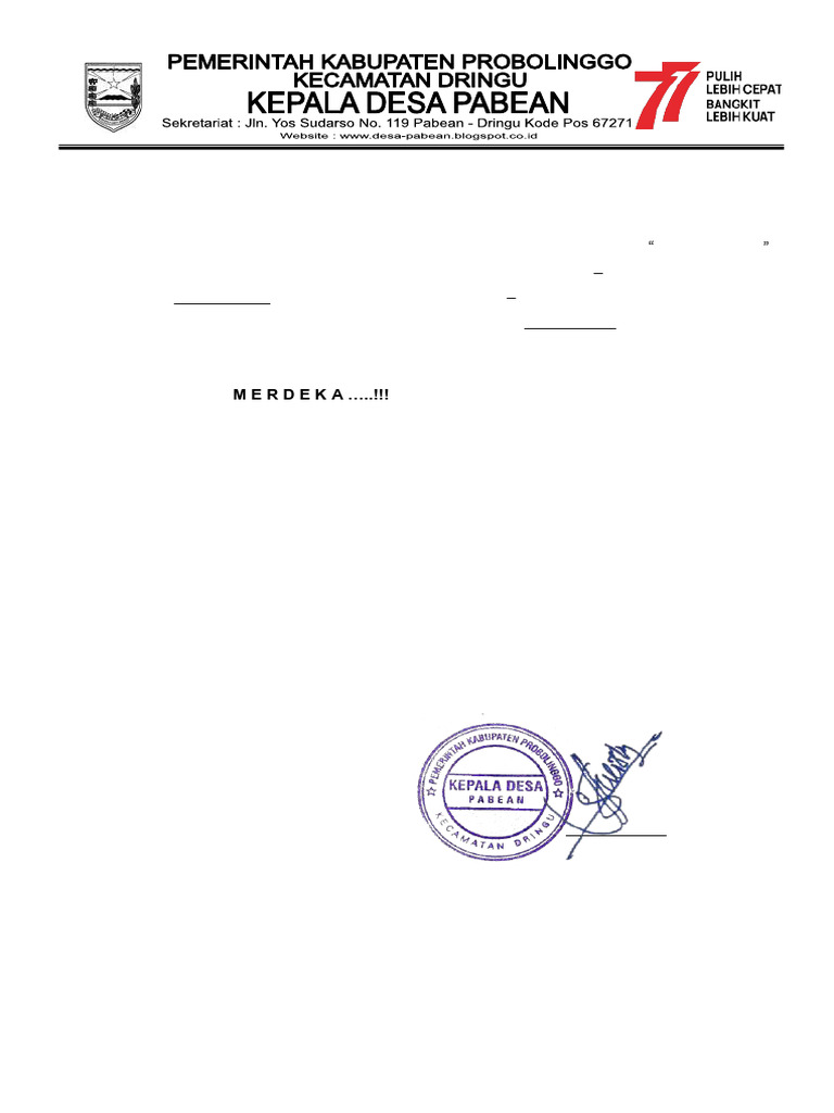Undangan Hut - Kartar | PDF