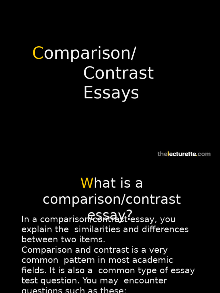 Comparison and Contrast Essay | PDF | Jazz | Syntax