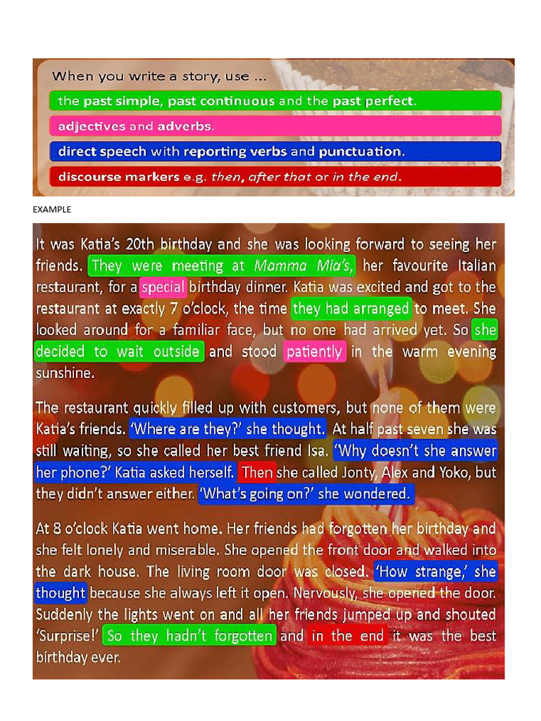 Short Story Writing Tips and Exercises | PDF | Syntax | Language Mechanics