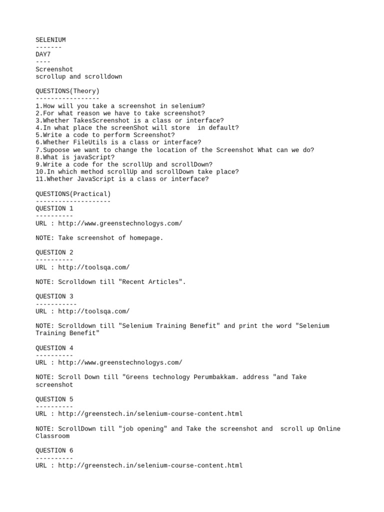 Selenium Day7 | PDF
