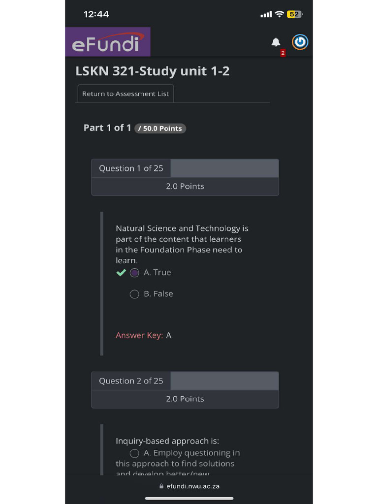 LSKN 321 Test 1-2 | PDF