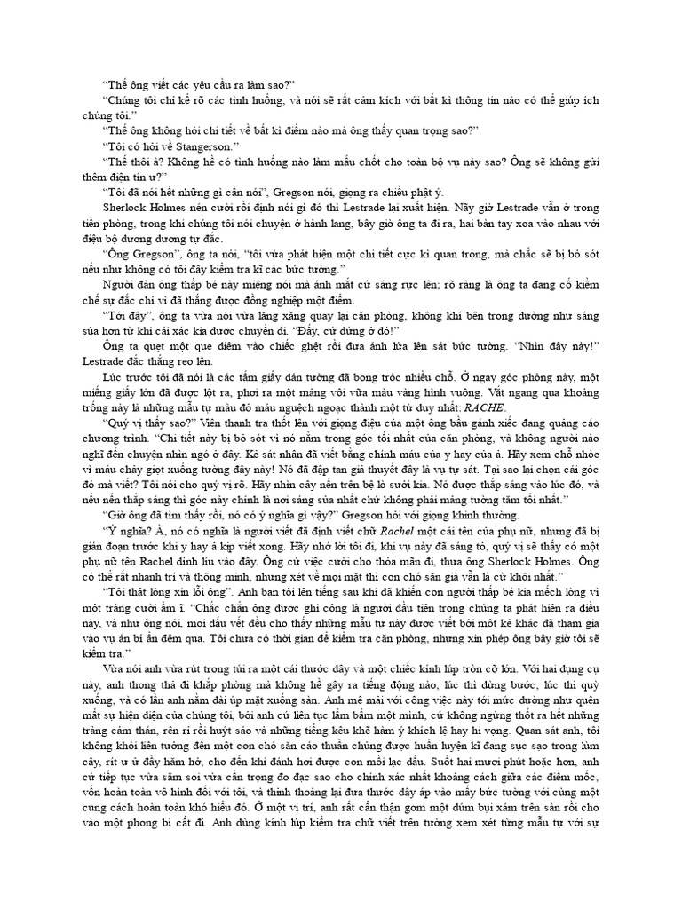 Sherlock Holmes Toan Tap - Arthur Conan Doyle-30 | PDF