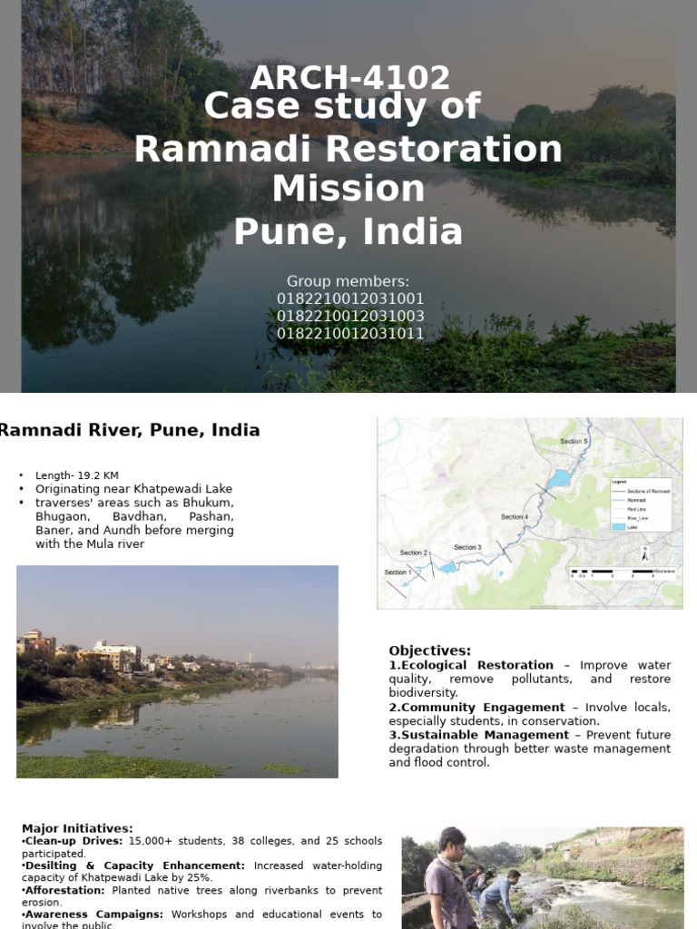 Ramnadi River Restoration Case Study | PDF | Eutrophication | Water ...