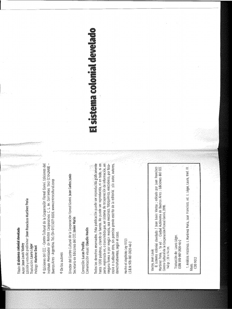 Vastey - El Sistema Colonial Develado Cap2 | PDF