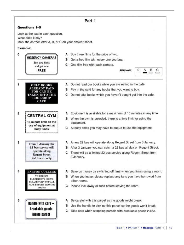 Cambridge Exam Extra Tests | PDF