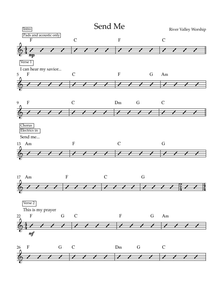 Send Me - Lead Sheet - C | PDF
