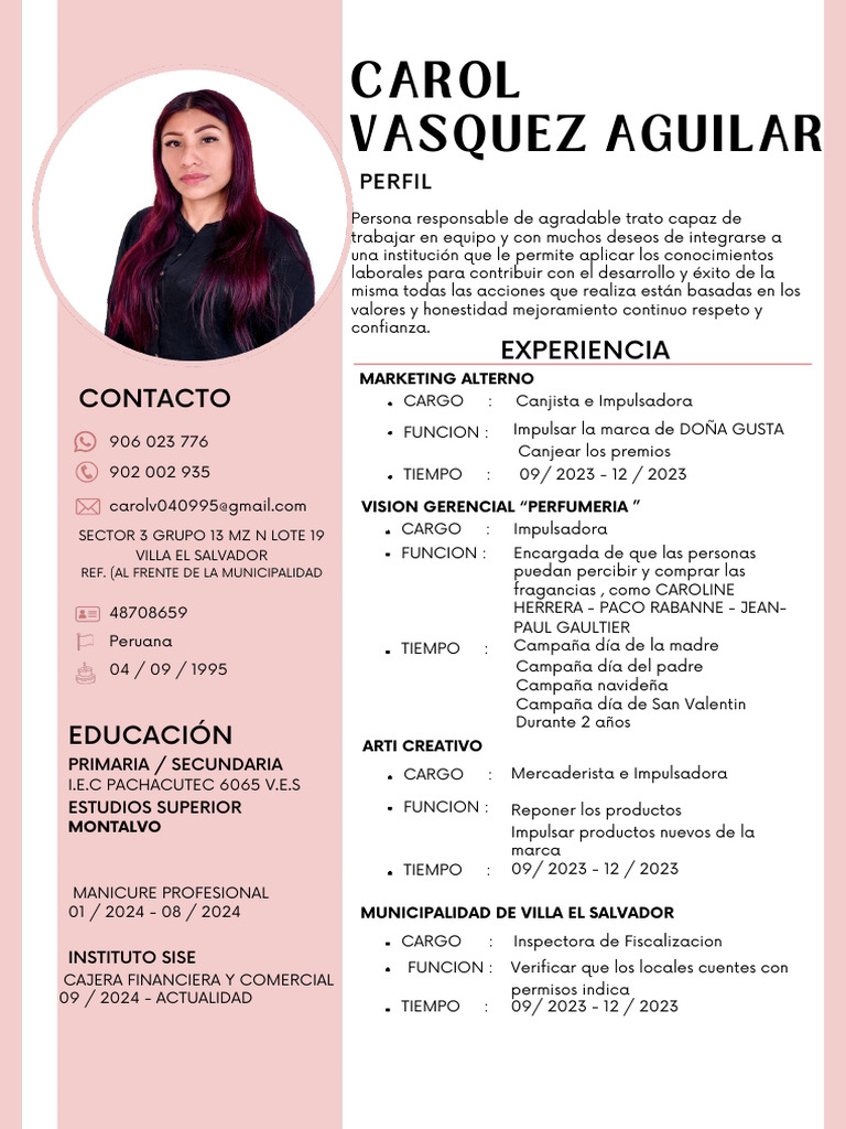 CV Vasquez-1 PDF | PDF