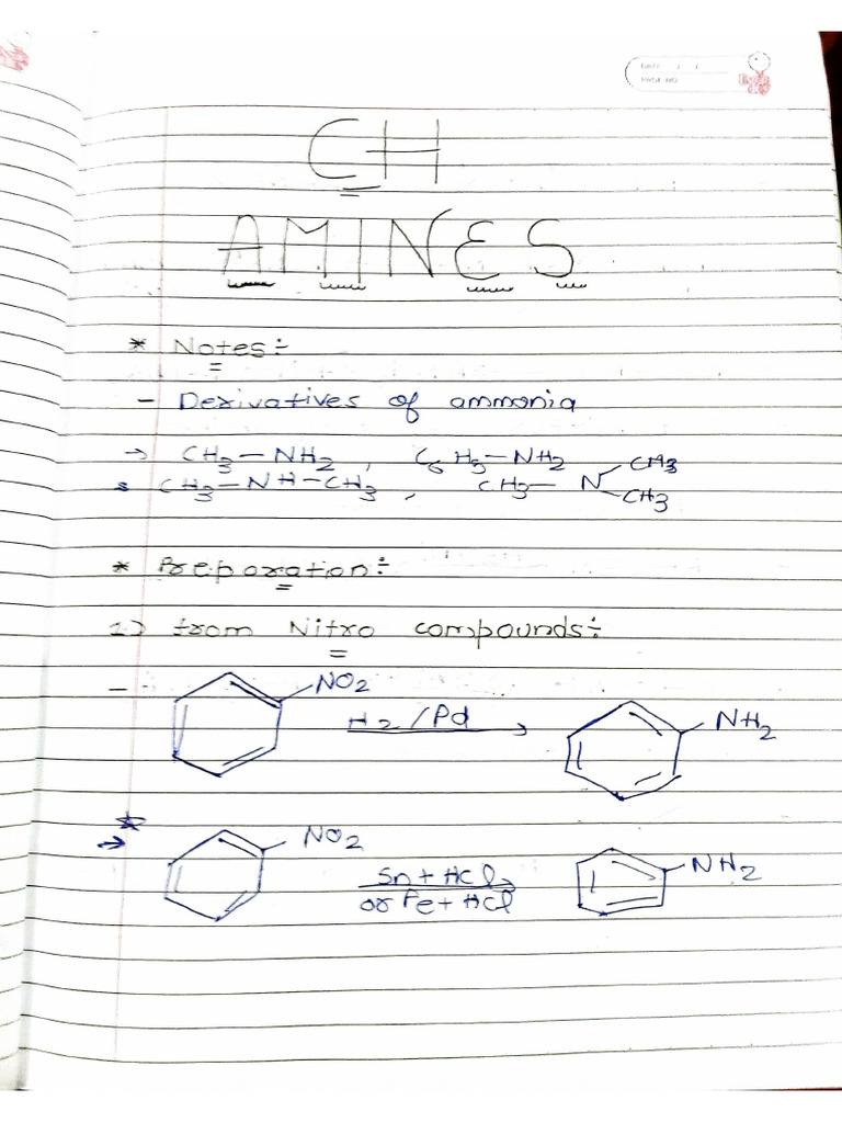 Chemistry (Amines) | PDF