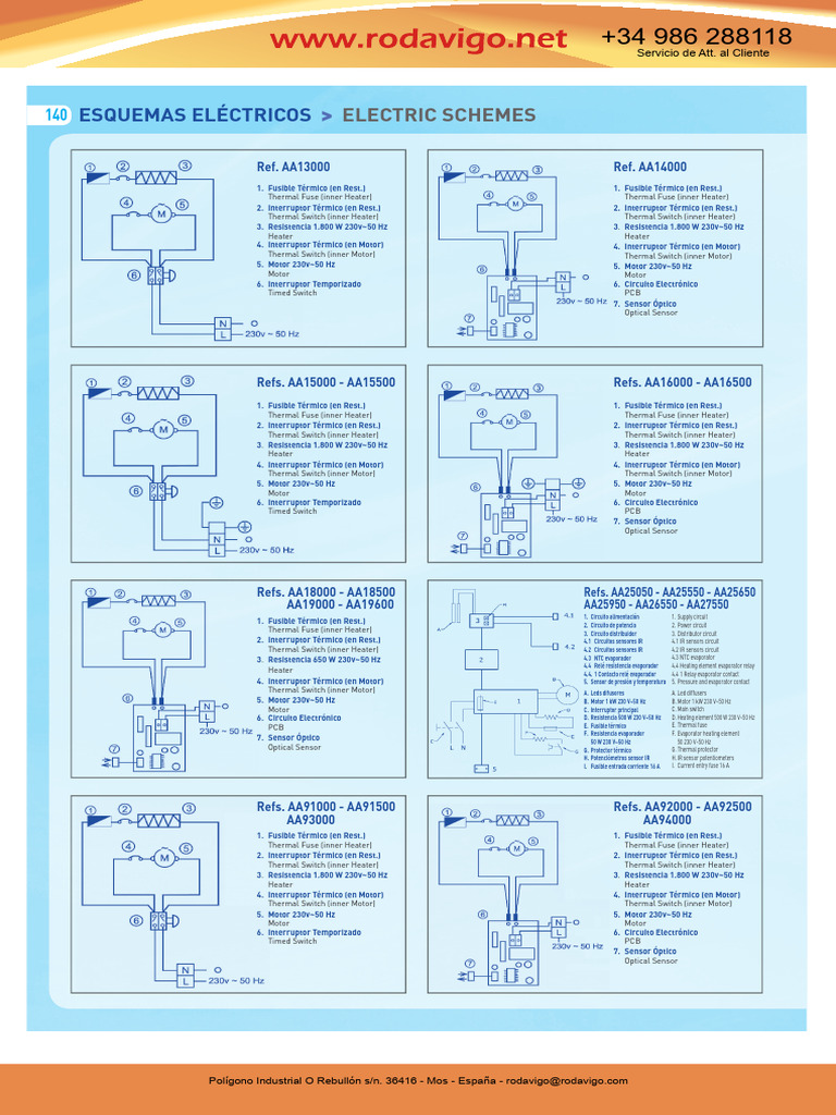 140 Esquemas Eléctricos Detallados | PDF | Electromagnetismo | Equipo ...