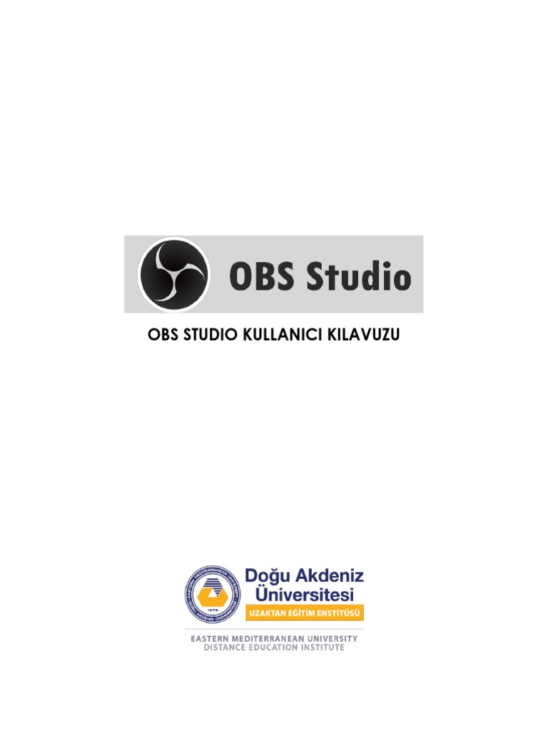 OBS Studio Guideline TR | PDF