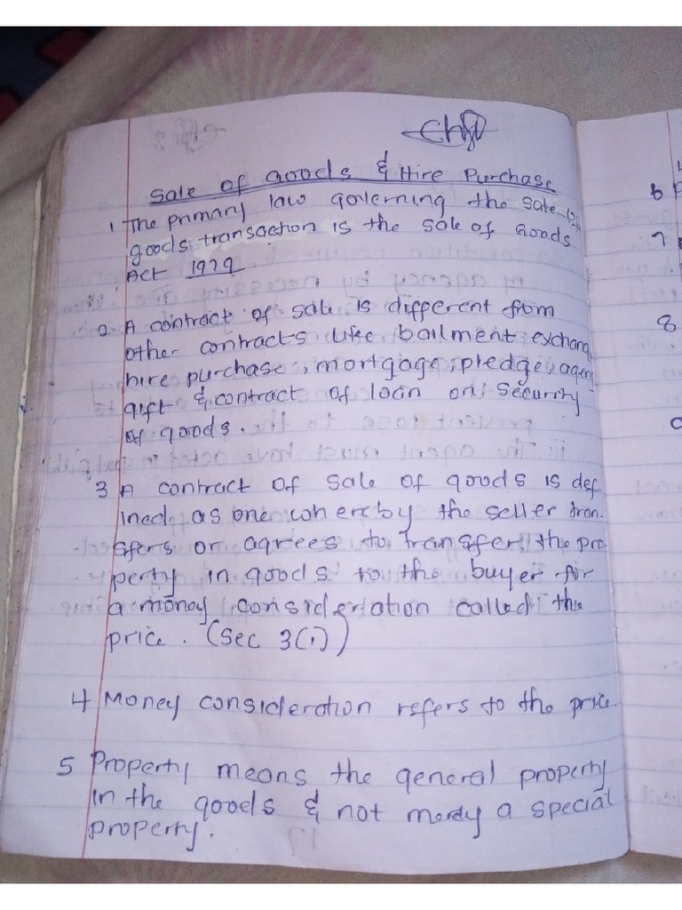 Sale of Good Notes | PDF