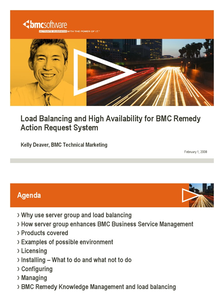 Load Balancing and High Availability For BMC Remedy Action Request ...