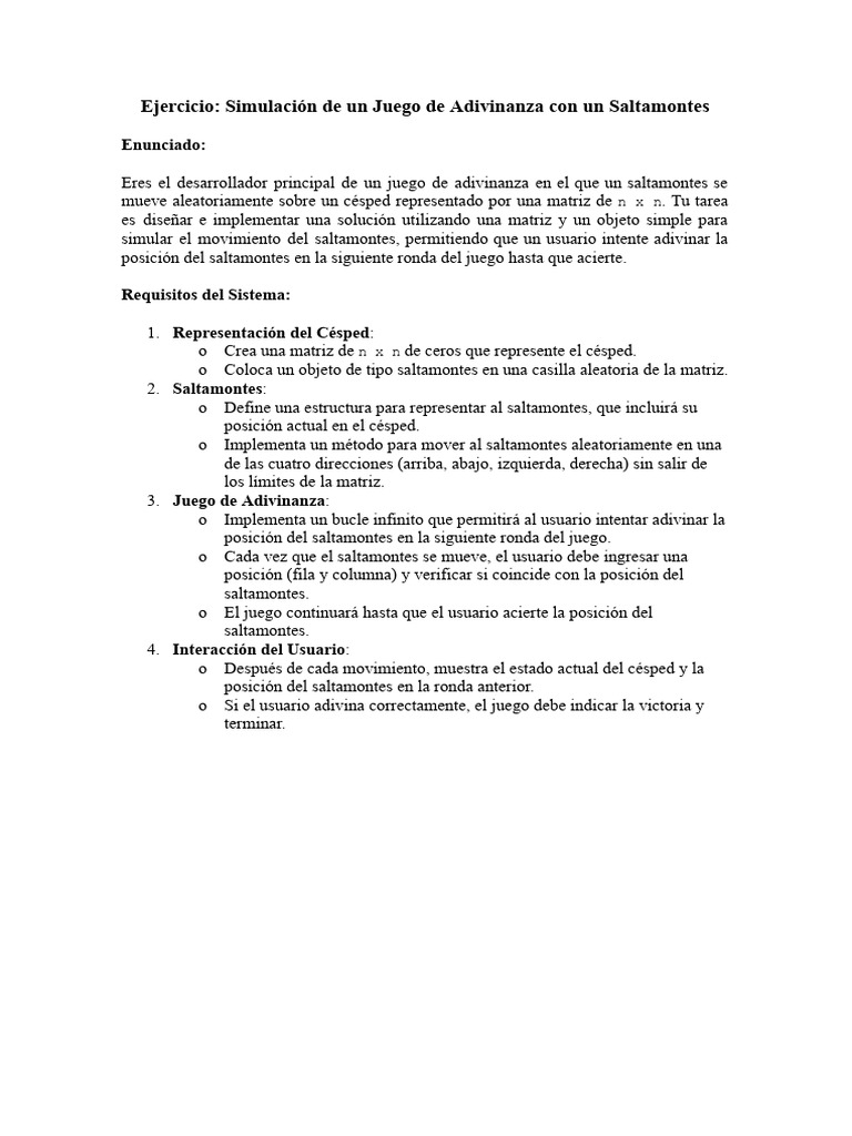 Ejercicio Diagnóstico Estructuras | PDF