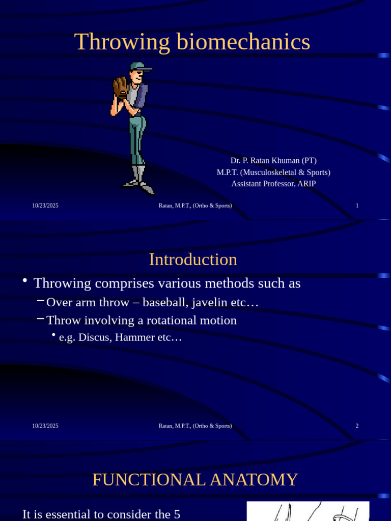 Biomechanics of Throwing | PDF | Anatomical Terms Of Motion | Shoulder