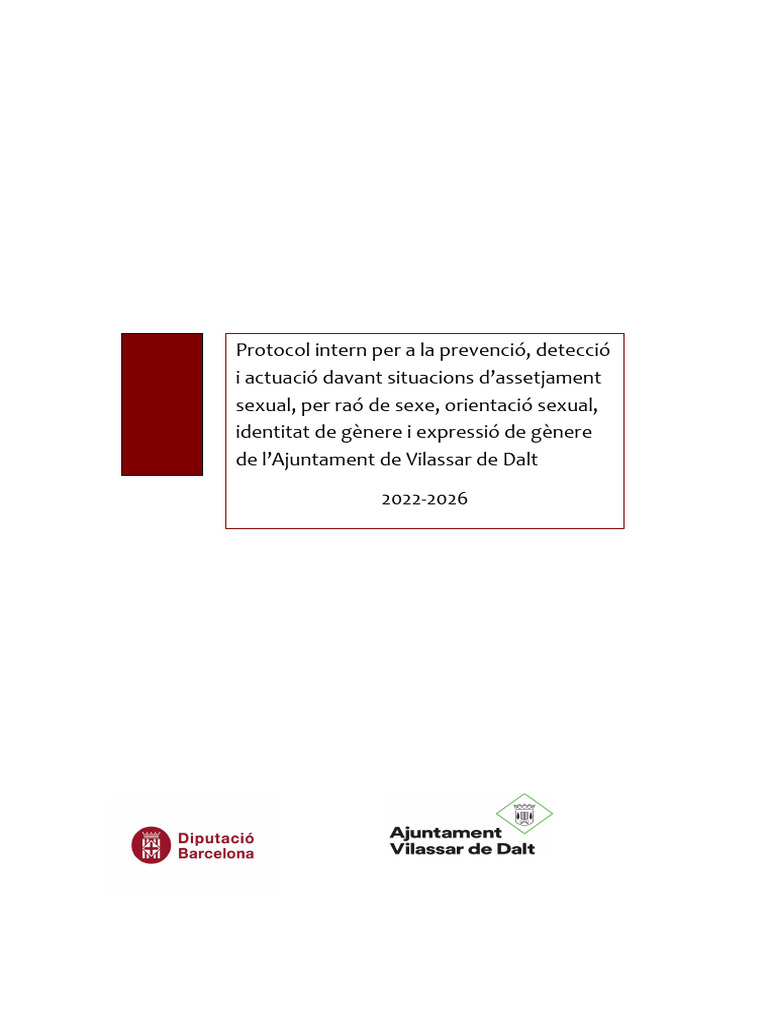 Protocol Assetjament - Vilassar - DEF | PDF