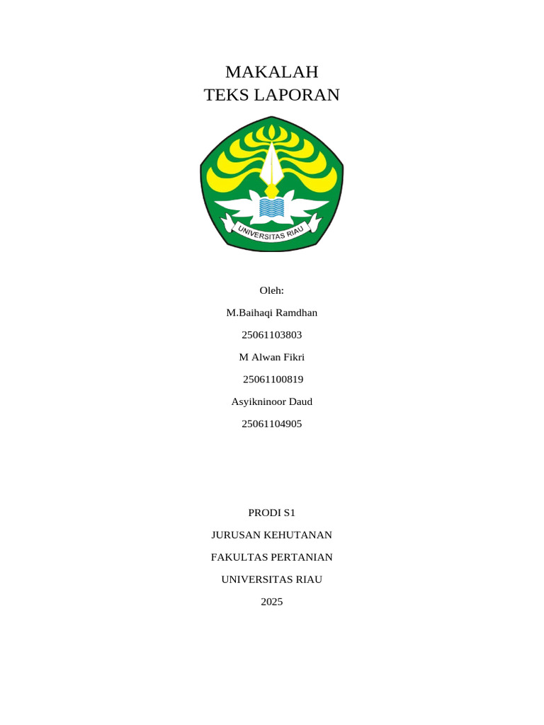 Rayhan dian pradipta Makalah Teks Laporan | PDF