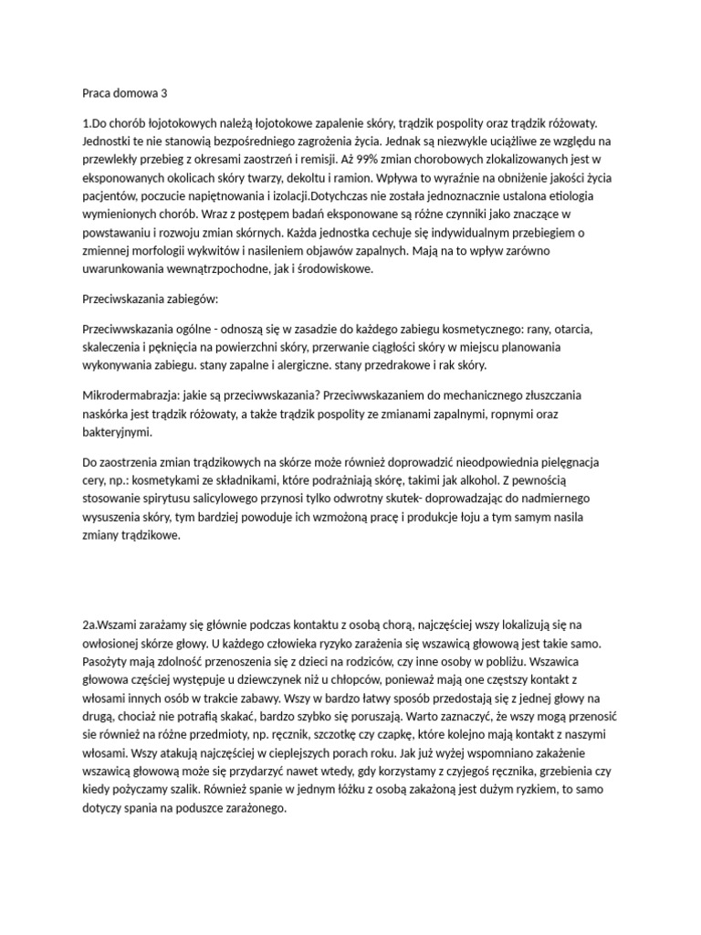Praca Domowa 3 Wszy | PDF