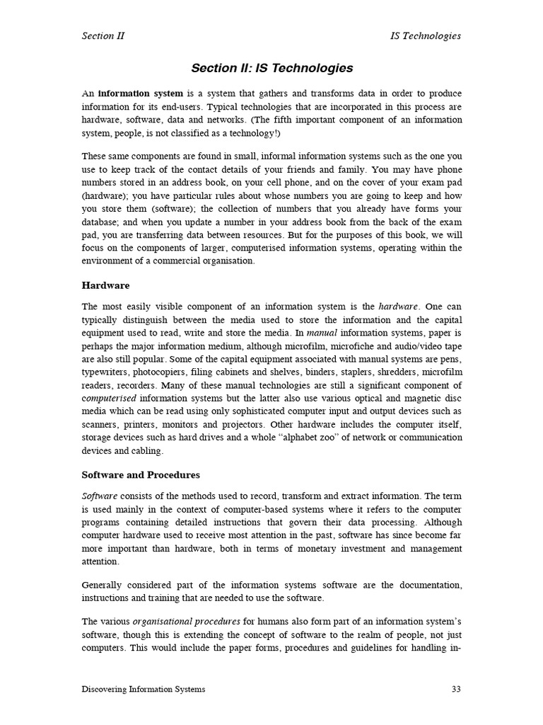 Chapter 2 - Information System Technologies | PDF | Read Only Memory | Central Processing Unit