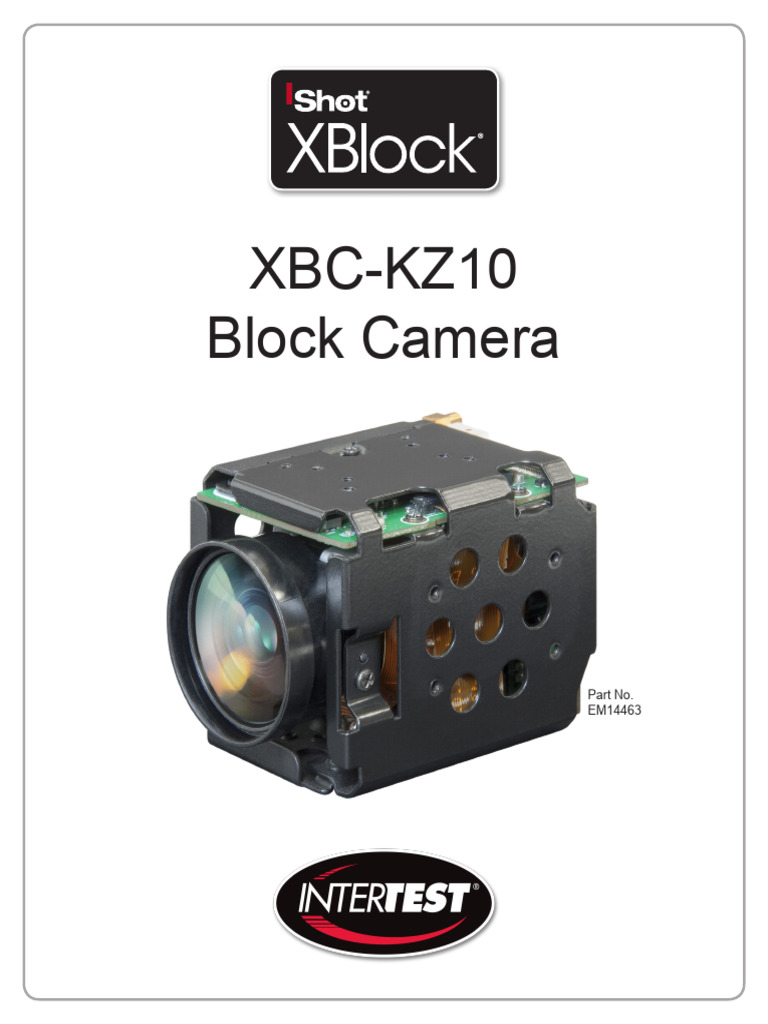XBC-KZ10 Block Camera Manual | PDF | Exposure (Photography) | Camera