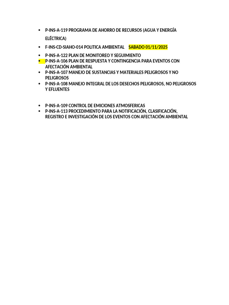 Programa de Gestión Ambiental Integral | PDF