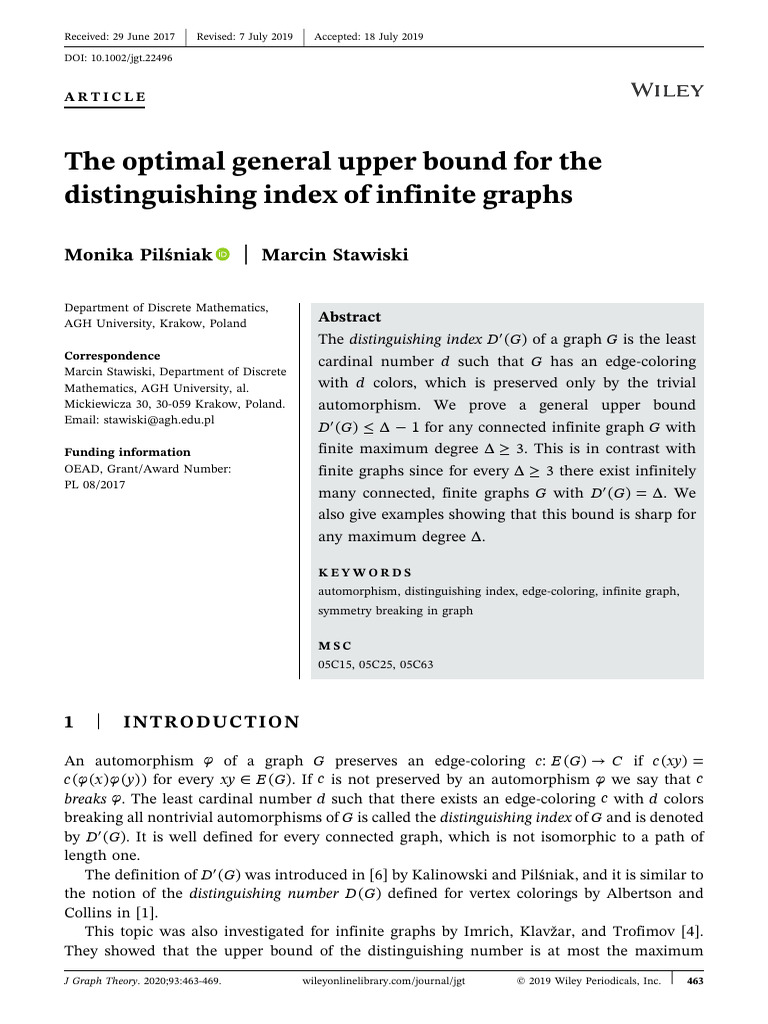 Journal of Graph Theory - 36 | PDF | Vertex (Graph Theory) | Discrete ...