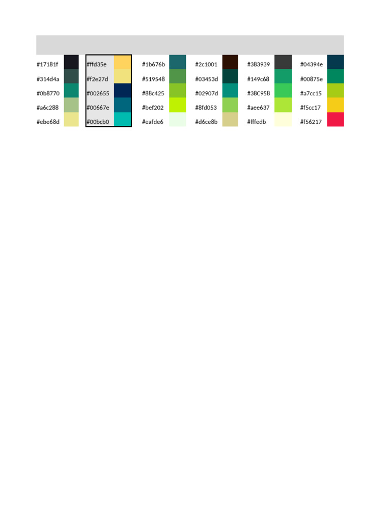 Paleta de Colores | PDF