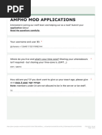 Discord Moderator Application Template | PDF | Cyberspace