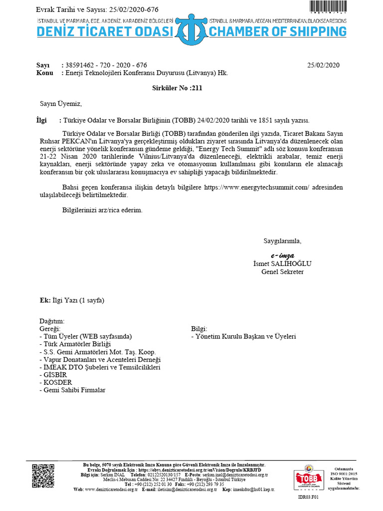 211 676 Enerji Teknolojileri Konferans Duyurusu Litvanya HK | PDF