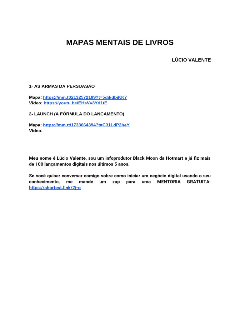 Mapas Mentais de Livros | PDF